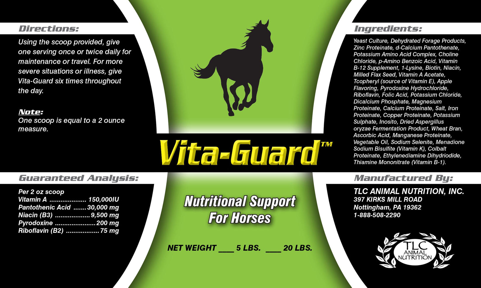 Vita-Guard- immune support (HORSE) – TLC Animal Nutrition, Inc.
